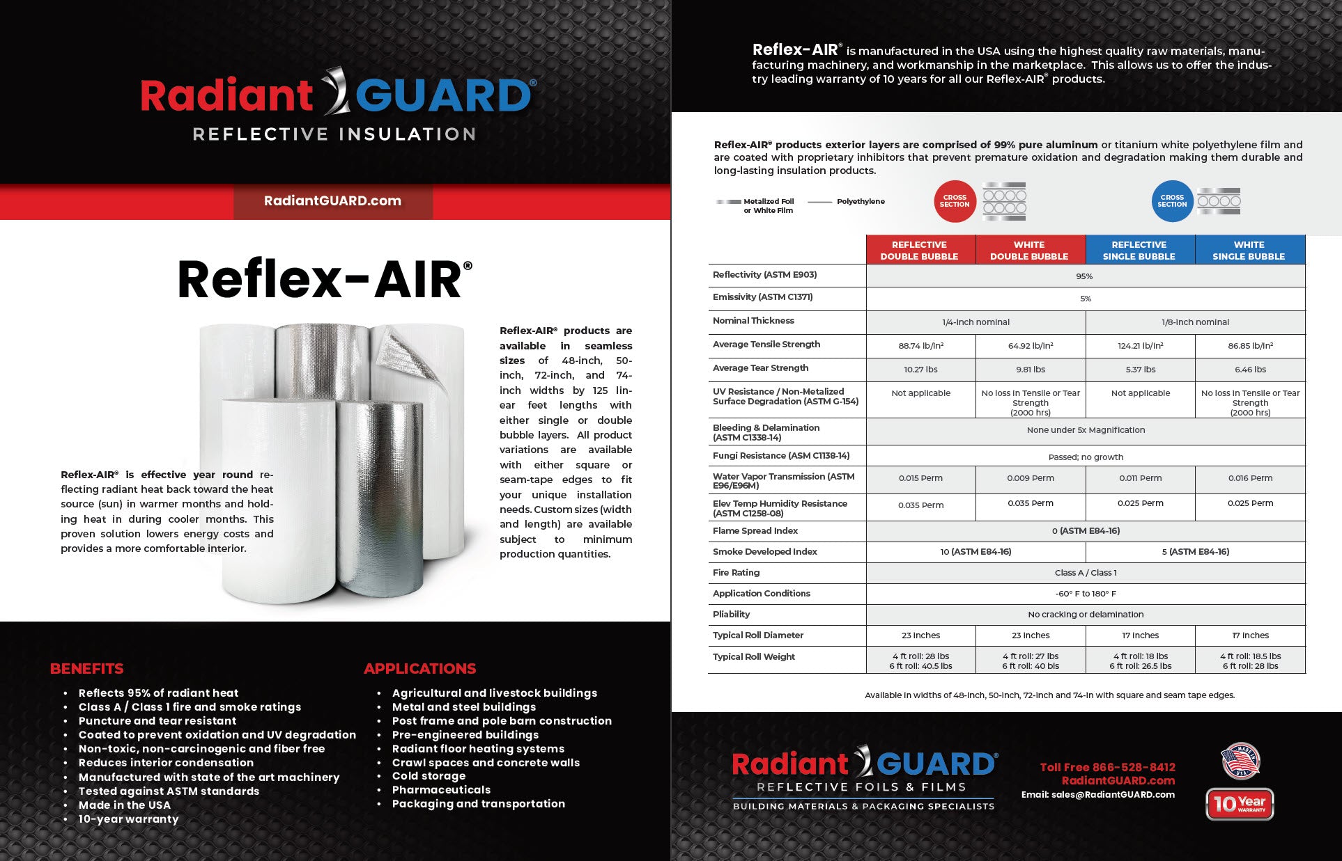 Reflex-AIR® Double Bubble Reflective Insulation | RadiantGUARD ...